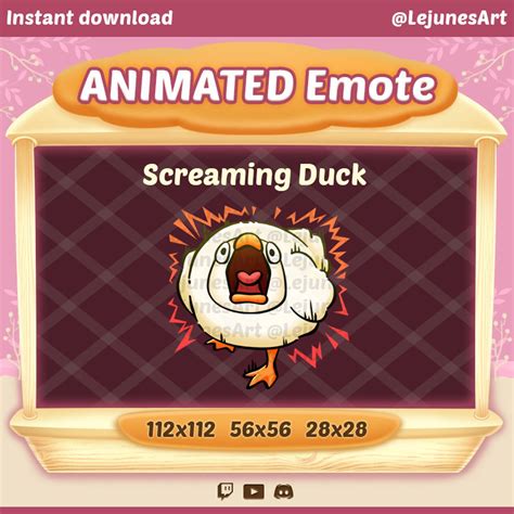 Animated Duck Emote Meme Twitch Emotes Animated Gif For Youtube Discord And Twitch Etsy