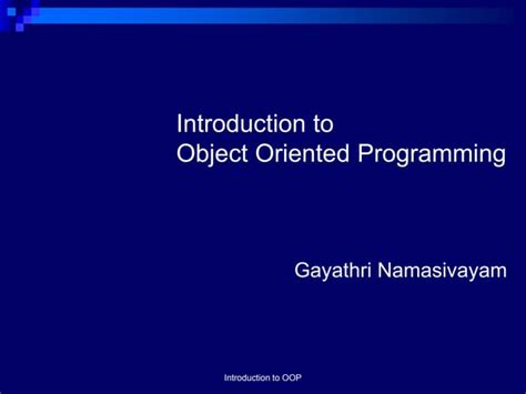 Chapter 1 Object Oriented Programmingpptx