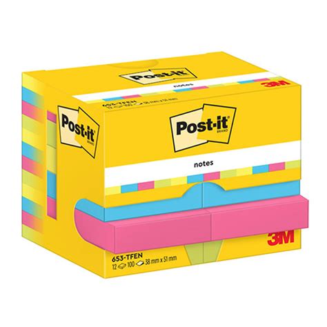 Post It Notes Energetic Colours Mm X Mm
