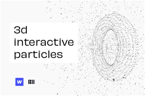 webflow showcased 3d interactive particles