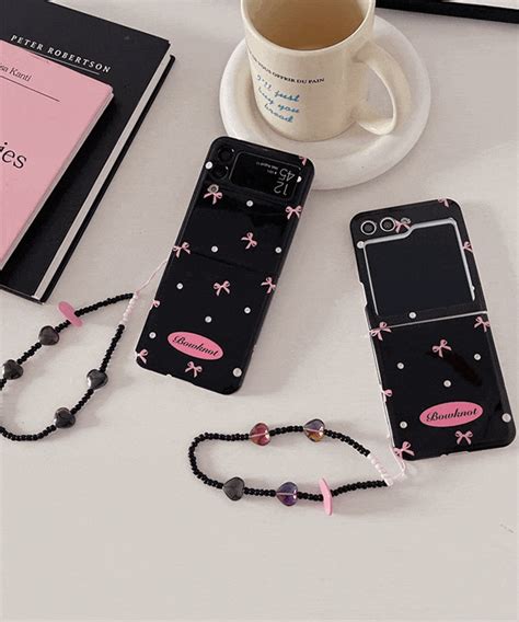 삼성 갤럭시 Z플립 지플립 3 4 5 핑크 리본 블랙 젤리 스트랩 핸드폰줄 유니크 키치 심플 핸드폰 휴대폰 폰 지플립케이스 지플립4 Z플립5 케이스 지플립5케이스 지플립4