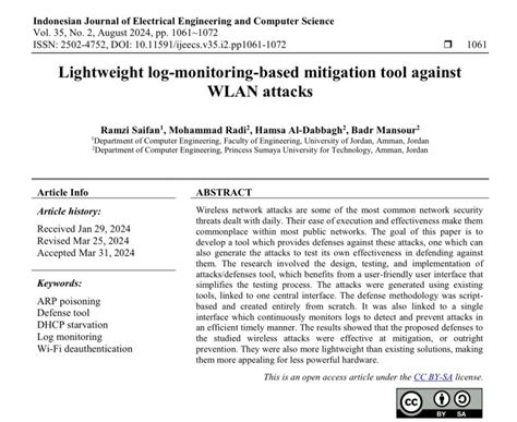 Hamsa Al Dabbagh On Linkedin Wlan Logs Mitigation