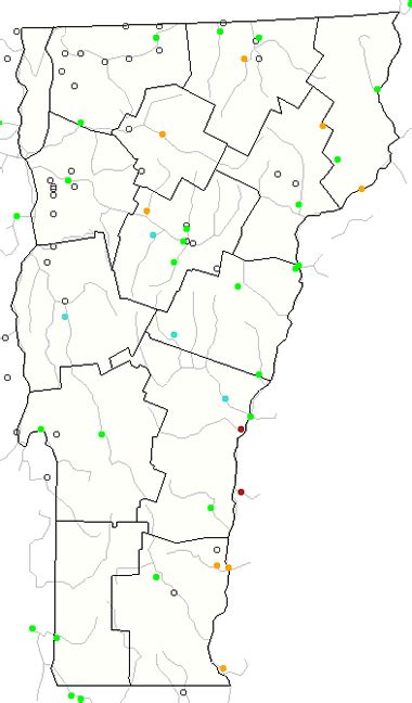 Map Of Vermont Lakes Streams And Rivers