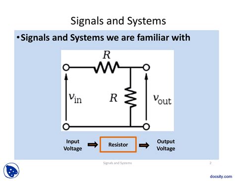 Introduction Signals And Systems Lecture Handout Docsity
