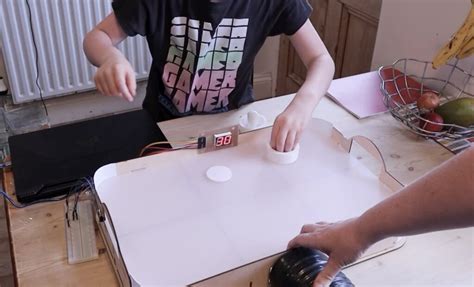 Diy Air Hockey Table Uses An Arduino To Keep Score Arduino Blog