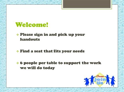 Ppt Welcome Please Sign In And Pick Up Your Handouts Find A Seat