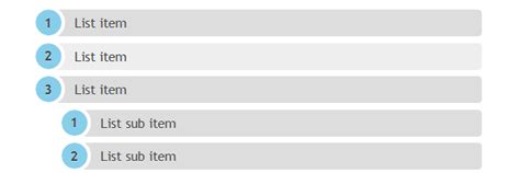 CSS Ordered List Styles Catalin Red