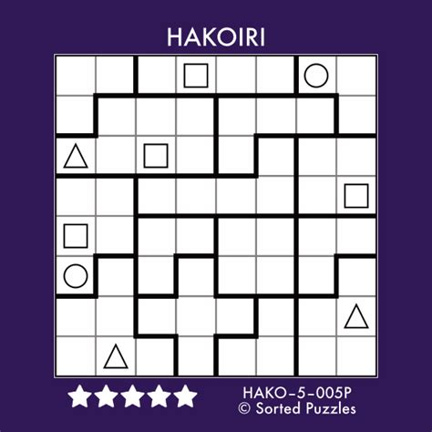 Hakoiri HAKO P Sorted Puzzles
