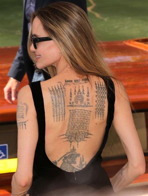 Lee69sin Tatouage Angelina Jolie Art De La Peau Tatouage Sak Yant