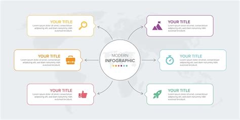 인포그래픽 요소 벡터에 대한 창의적인 개념 6 옵션 단계 목록 프로세스 그래프의 추상 요소 단계 옵션 부분 또는 프로세스가 있는 다이어그램 타임라인 인포그래픽 워크플로 또는
