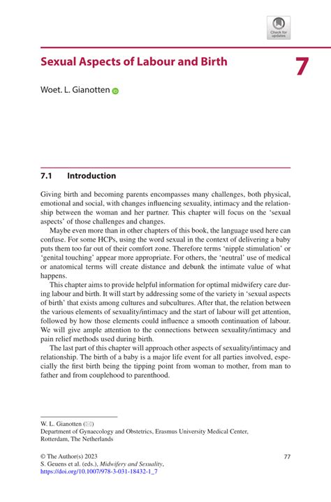 PDF Sexual Aspects Of Labour And Birth