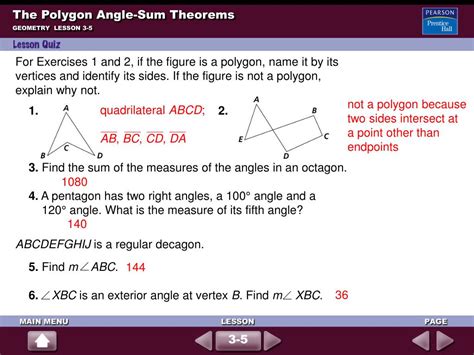 PPT The Polygon Angle Sum Theorems PowerPoint Presentation Free Download ID