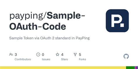 GitHub Payping Sample OAuth Code Sample Token Via OAuth 2 Standard