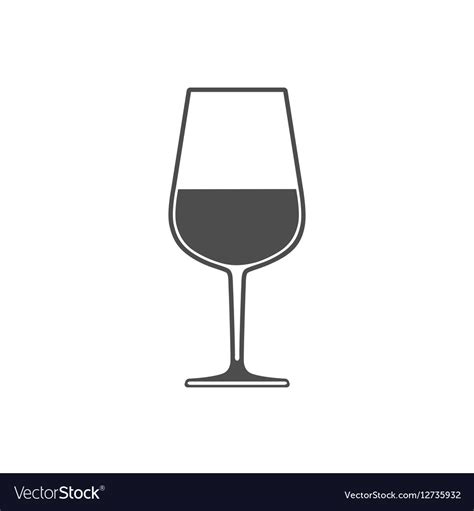 Wineglass With Wine Sign Symbol Icon Royalty Free Vector