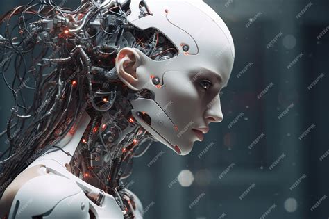 Premium Ai Image Artificial Intelligence Girl Robot Robot With The