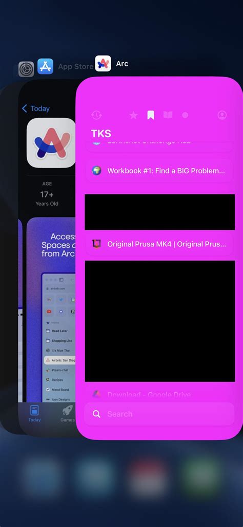 bug arc mobile theme information appears to be missing in app switcher r arcbrowser