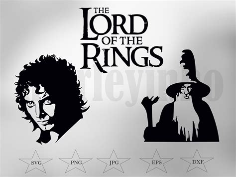 Lord Of The Rings SVG Clipart Bundle Cut File For Cricut Digital Downloads Instant Download LOTR