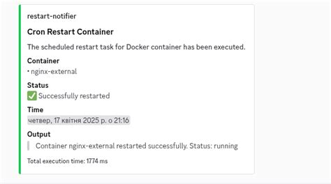 Github Activecsdocker Cron Restart Notifier This Docker Image Is Designed To Automatically