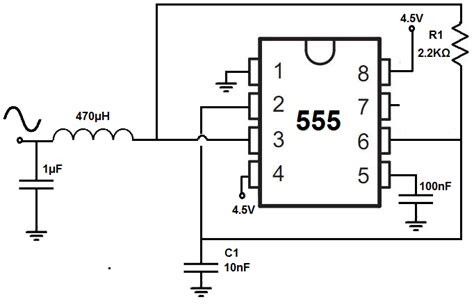 555 Timer Sine Wave Generator Circuit Wiring Draw
