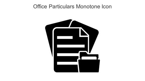 Office Particulars Monotone Icon In Powerpoint Pptx Png And Editable Eps Format Ppt Sample