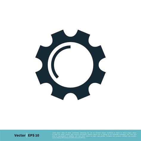 Premium Vector Gear Engineering Icon Vector Logo Template