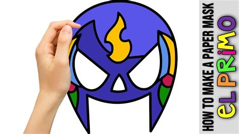 How To Make El Primo Mask ★ Cute Easy Drawings Tutorial For Beginners