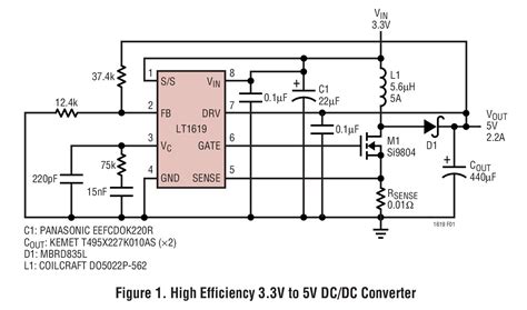 Lt1619 Typical Application Reference Design Dc To Dc Single Output Power Supplies