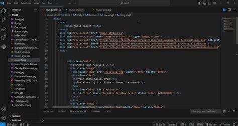 Naveen C On Linkedin Task3 Webdevelopment Syncinterns Musicwebapp