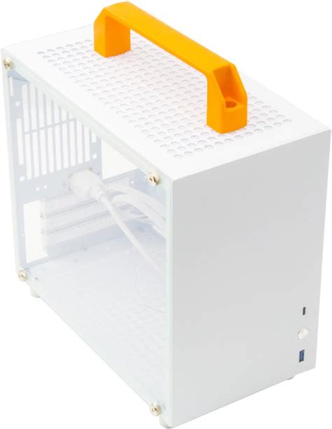 Amazon Com Itx Mini Case K77 LITE Small White Chassis With Tempered Glass Side Panels 11 6L