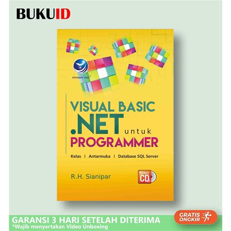 Jual Buku Original Visual Basic Net Untuk Programmer Cd Shopee Indonesia