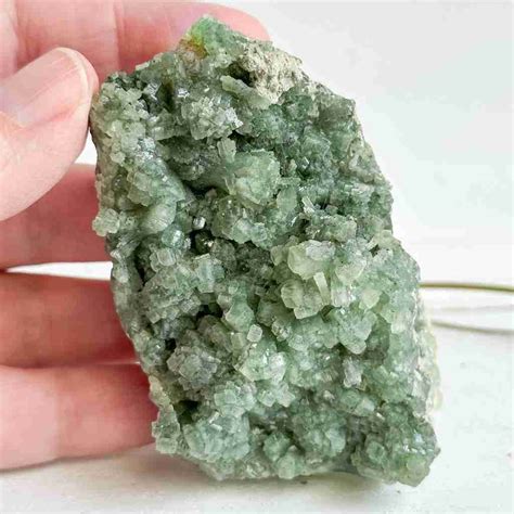 Phrenite Cluster Crystalline Light