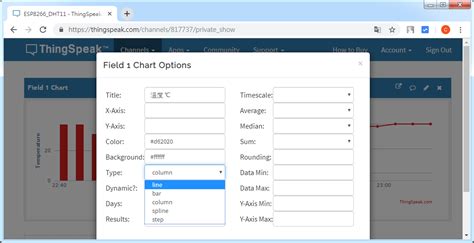 Arduino筆記 ESP 傳送DHT 溫濕度到 Thingspeak