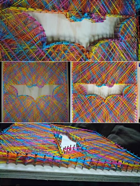 Batman 🌈 String Art Hilorama String Art Pao Gdn