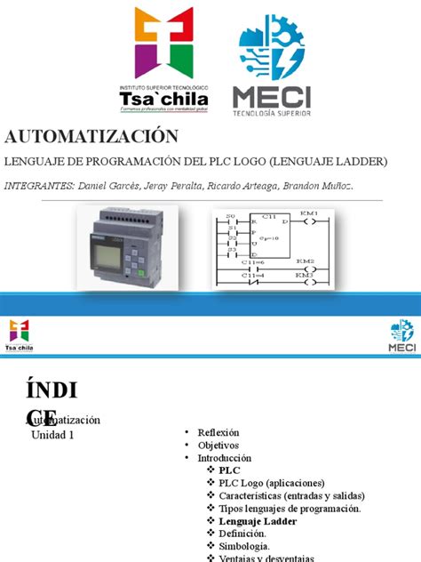 Lenguaje De ProgramaciÓn Del Plc Logo Lenguaje Ladder Pptx Diapositiva Pdf Controlador