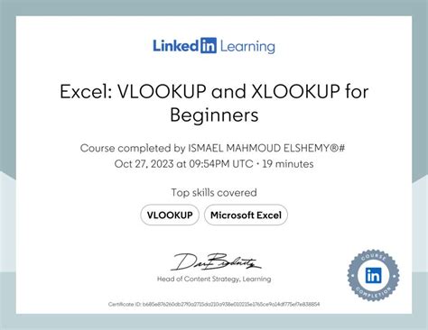 ismael mahmoud elshemy on linkedin certificate of completion