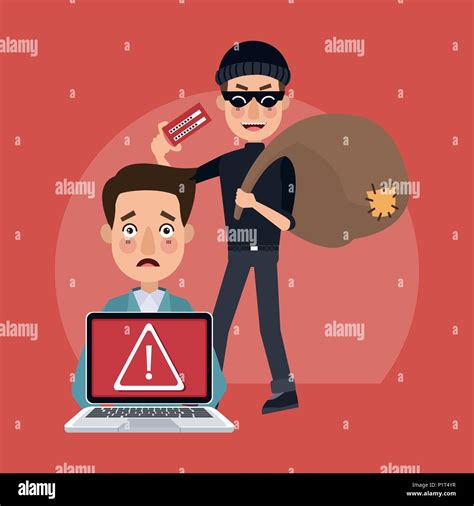 Hacker And Security System Stock Vector Image And Art Alamy