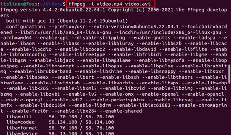 Install And Use FFmpeg On Ubuntu Its Linux FOSS