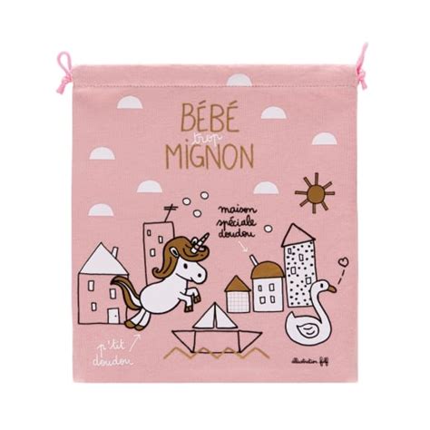 Derrière La Porte Sac à Doudou Zen Mignon Fille Gamm Vert