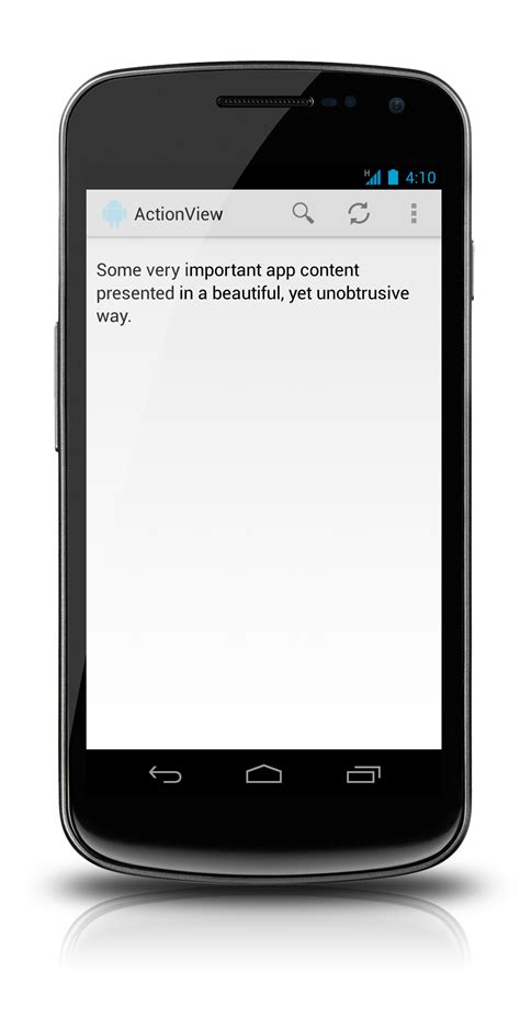 Adding Actionviews To Your Actionbar Grokking Android