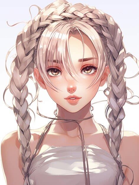 92000 Anime Girl With Braids Pictures