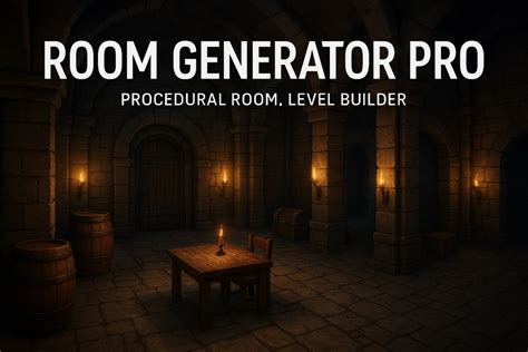 Room Generator Pro Procedural Room Level And Dungeon Builder Random Map Creator 关卡设计 Unity