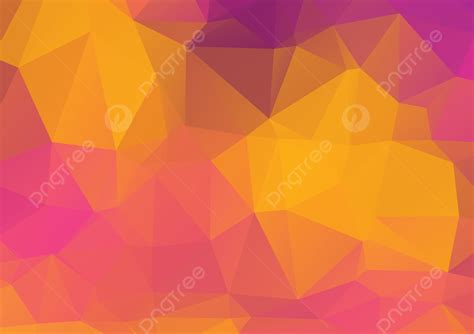Orange Abstract Geometric Rumpled Triangular Low Poly Style Vector Illustration Graphic
