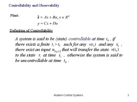Lecture 06 Analysis Ii Controllability And Observability 6