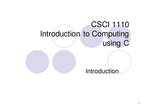 Lec01 Introductionfor Cword文档在线阅读与下载无忧文档