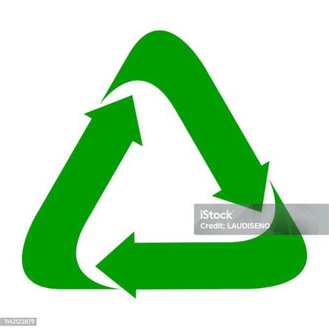 Ilustración De Icono De Símbolo De Reciclaje Aislado Y Más Vectores Libres De Derechos De Alegre