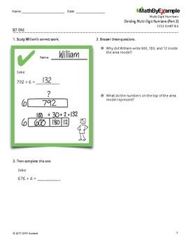 MathByExample Dividing Multi Digit Numbers Part By SERP Institute