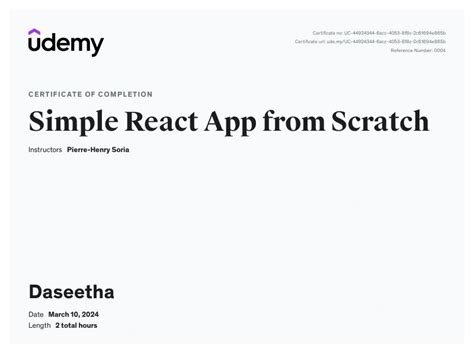 Daseetha Ravi On Linkedin Completed Simple React App From Scratch Course