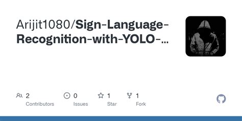GitHub Arijit Sign Language Recognition With YOLO V
