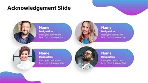 Fluid Acknowledgment Slide Template Ppt Slidemodel