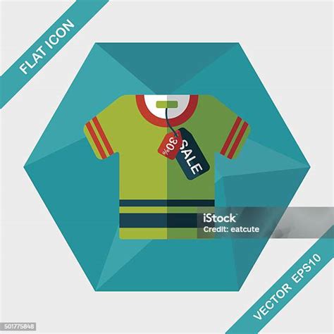 쇼핑 옷 플랫 아이콘 긴 그림자 Eps10 T 셔츠에 대한 스톡 벡터 아트 및 기타 이미지 T 셔츠 기업 재무와 산업 벡터 Istock